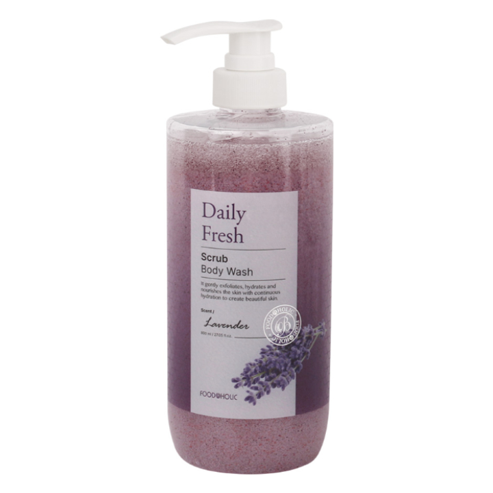 Foodaholic Daily Fresh Scrub Body Wash 800ml | K-Skin Wholesale